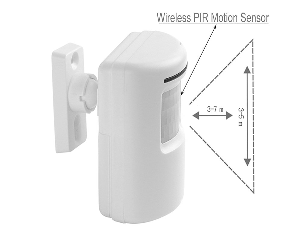 Wireless Home Security Driveway Alarm, Enegg Entry Alert, Visitor Door Bell Chime with 2 Plug-in Receiver and 1 PIR Motion Sensor Detector Alert System, Quality Sound and LED, 38 Melodies