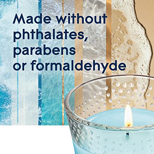 Glade Candle Jar, Air Freshener, Aqua Waves, 3.4 Oz, 2 Count