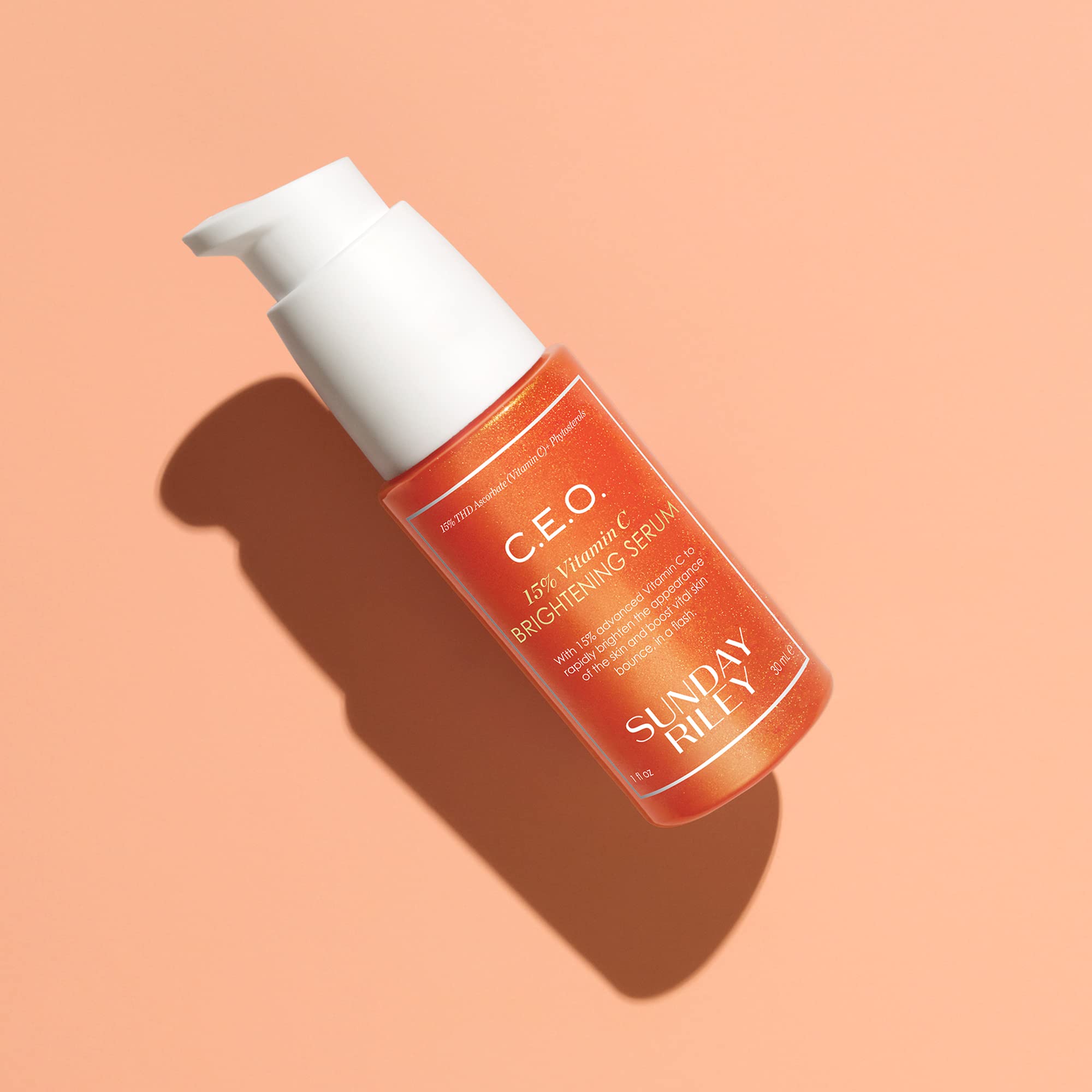 Sunday Riley C.E.O. 15% Vitamin C Brightening Serum, Orange, 1.0 Fl oz(pack of 1)