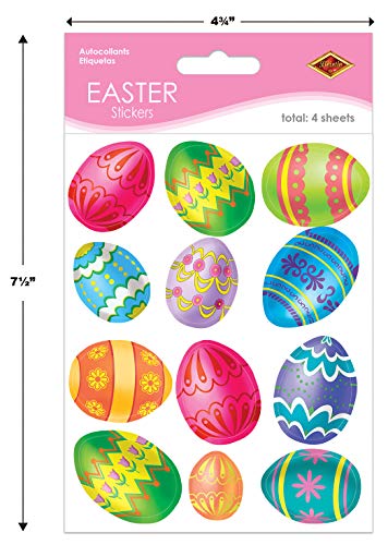 Color Bright Easter Egg Stickers