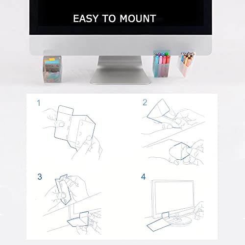 Creative DIY Screen Pen Pencil Holders Desktop Accessories Bags Desk Organizers Containers Storage Bags-2 Pack (Triangle)