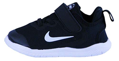 Nike Free RN 2018 TDV Running Shoes, Black/White, 5 Infant