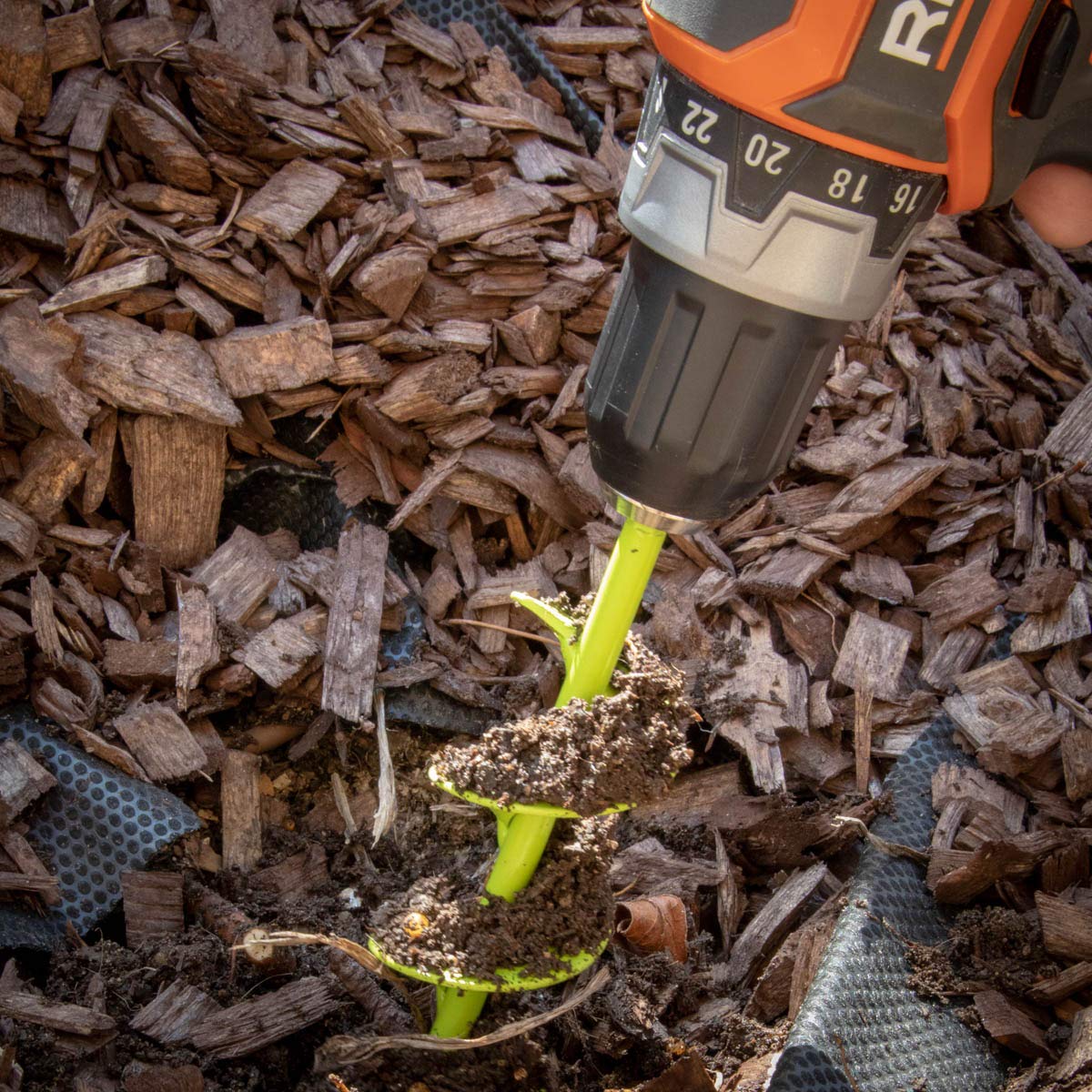 XtremepowerUS 2β x 9" inch Plant Flower Bulb Auger Drill Bit Garden Flower Auger Earth Dirt Hole Digger Bedding Plant Auger for 3/8β Hex Drive Drill