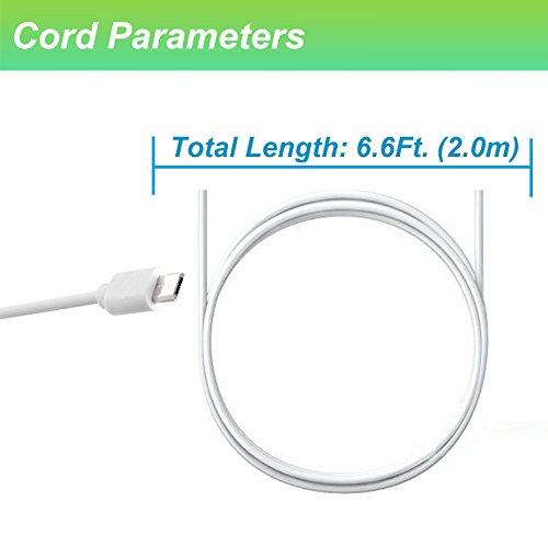 for Motorola Baby Monitor Charger Power Cord Replacement Adapter Supply Compatible with Parent Unit MBP33S MBP36S MBP38S MBP41S MBP48 MBP482 5.0V 6.6Ft