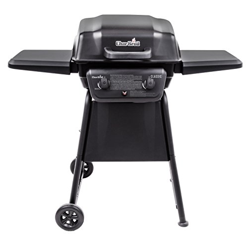 American Gourmet 463672717 Classic 280 2-Burner Liquid Propane Gas Grill, No Side, Black & Cuisinart CCB-5014 BBQ Grill Cleaning Brush and Scraper, 16.5", Stainless Steel, 16. 5"