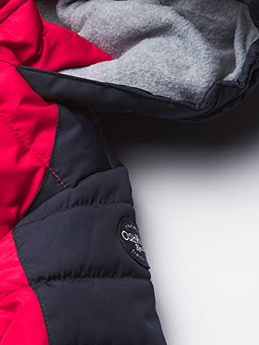 OshKosh B'Gosh baby boys Heavyweight Winter With Sherpa Lining Jacket, Red/Deep Navy, 12 Months US