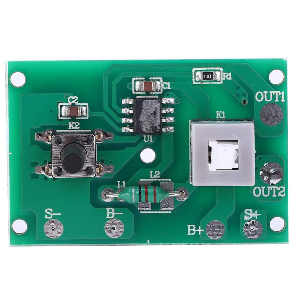 2Pcs Solar Lamp String Controller Module, Solar Lamp Controller Circuit Board with 8 Kinds Light Mode and Switch 1.2V 100mA