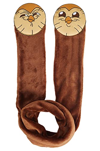 Beowyro The Owl House Hooty Scarf Winter Warm Flannel Scarf Shawl with Luz Noceda Cosplay Costume Full Set for Women and Men (Medium, Hooty)