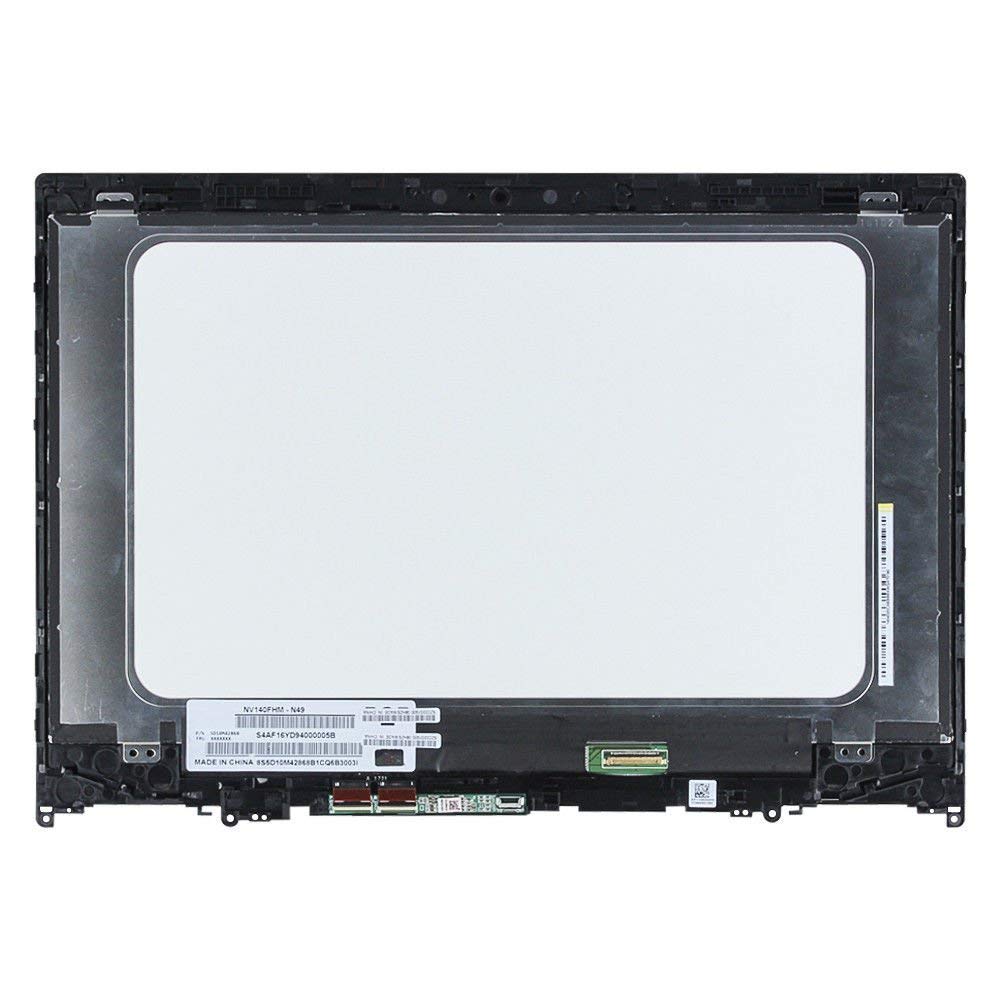 Screen Expert 14" FHD 1920x1080 LCD Panel IPS LED Touch Screen Display with Bezel Frame Assembly for Lenovo Flex 5-1470 80XA000AUS