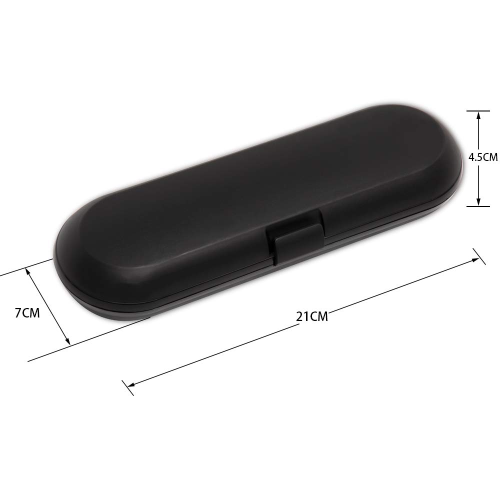 Nincha Plastic Electric Toothbrush Travel Case for Fairywill/TEETHEORY/Seago/Dnsly Series Sonic Electric Toothbrush, Black