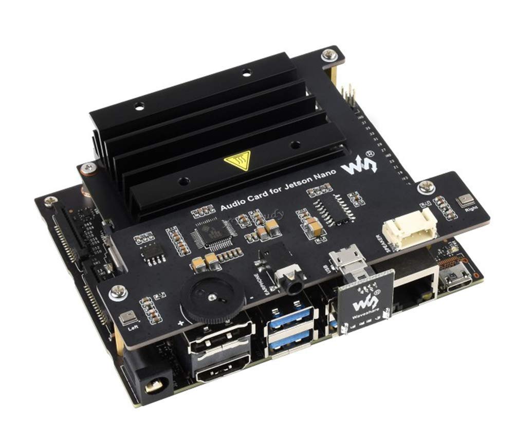 USB Audio Codec for Jetson Nano, USB Sound Card Driver-Free Plug and Play Support Recording and Playback Built-in Microphone and Speaker Header @XYGStudy