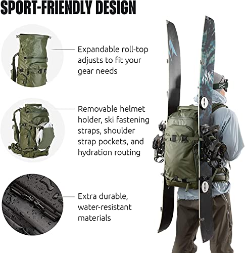 Shimoda Action X30 Water Resistant Camera Backpack - Fits DSLR, SLR, Mirrorless Cameras, Batteries, Lenses, and Other Gear - Core Unit Modular Camera Inserts Sold Separately - Black
