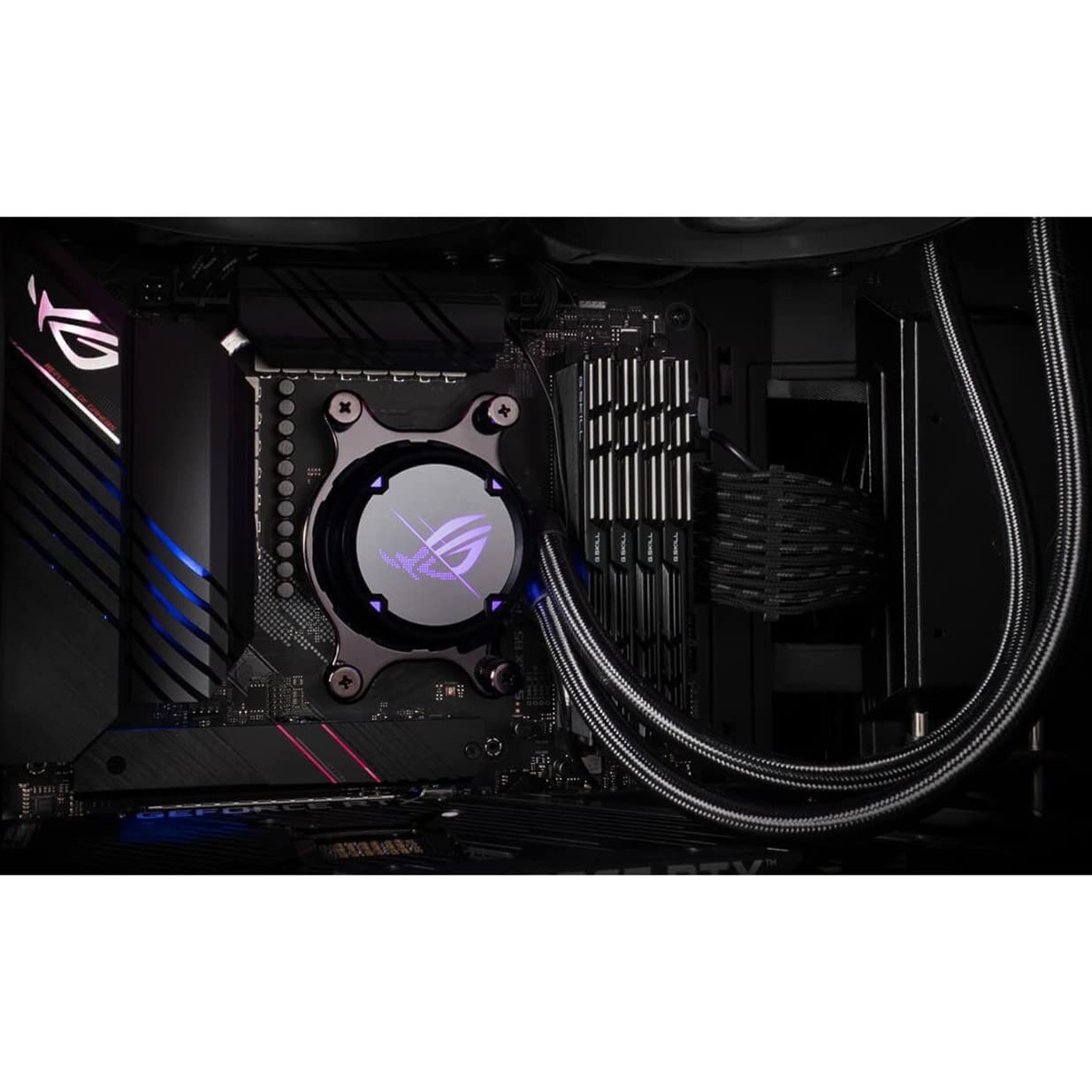 ASUS ROG Strix LC II 240 All-in-one AIO Liquid CPU Cooler 240mm Radiator, Intel LGA1700, 115x/2066 and AMD AM4/TR4 Support,2x120mm 4-pin PWM Fans