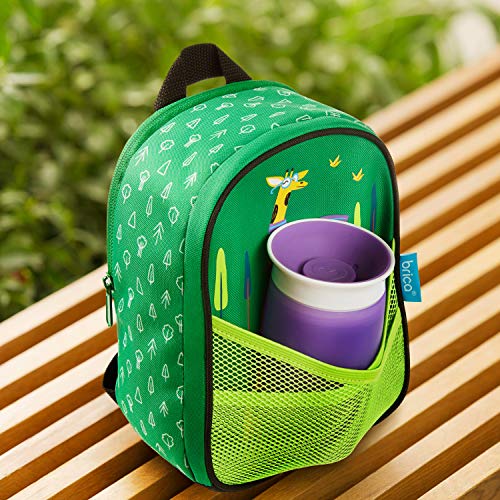 Munchkin® Brica® By-My-Side™ Toddler Safety Harness Backpack with Leash, Giraffe, Green