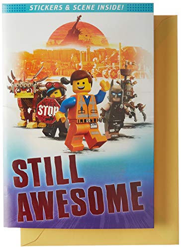 Hallmark LEGO Birthday Card with Stickers (Still Awesome)