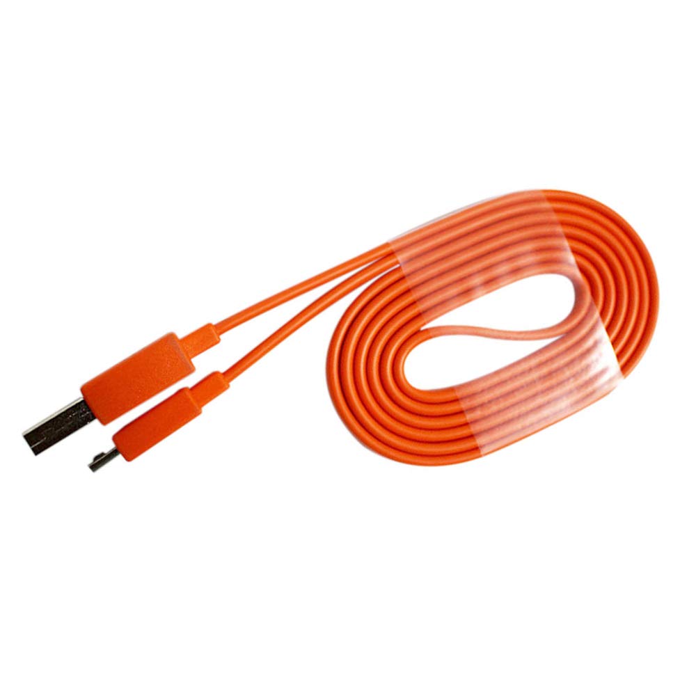 Replacement Flip 4 Charging Cable Micro USB Fast Charger Flat Power Cord Compatible with JBL Bluetooth Speaker Flip 3 4 GO Xtreme Charge 2+ Charge 3 Pulse 2 3 Clip 2 Micro II Micro Trip Speaker-Orange