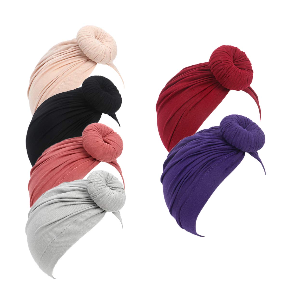 Newborn Baby Cotton Cloth Turban Toddler Rabbit Hospital Hat Ear Hat Kids Set Baby Cap (MN19)