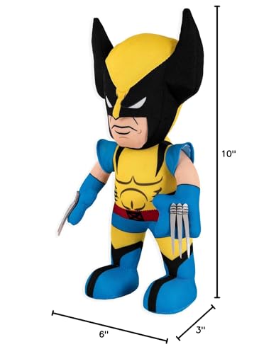 Bleacher Creatures Marvel Wolverine 10" Plush Figure - A Superhero for Play and Display