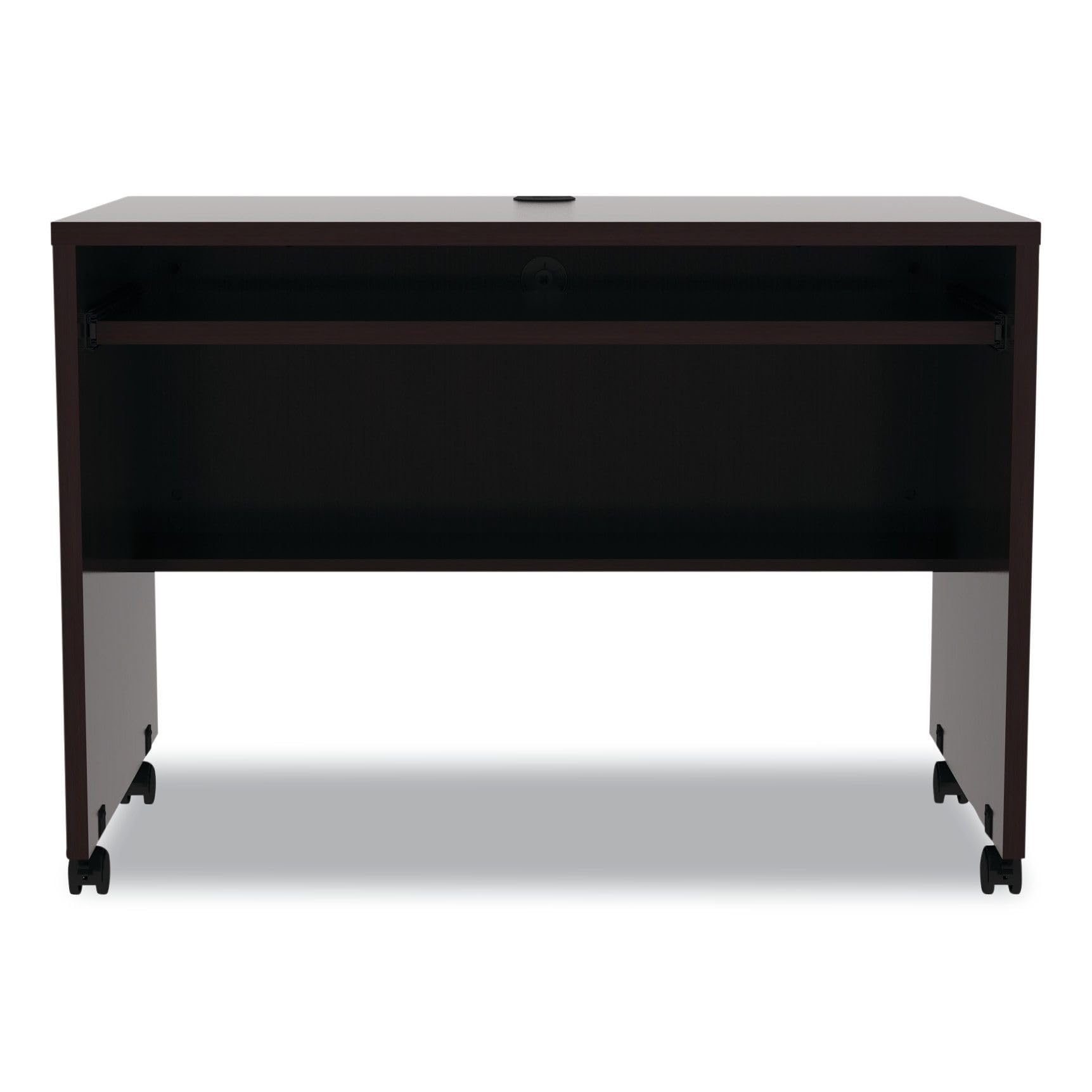 Alera ALEVA204224ES Valencia Series 41.38 in. x 23.63 in. x 30 in. Mobile Workstation Desk - Espresso