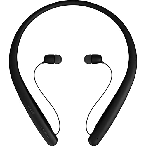 LG Tone Style HBS-SL5 Bluetooth Wireless Stereo Neckband Earbuds Tuned by Meridian Audio,Black