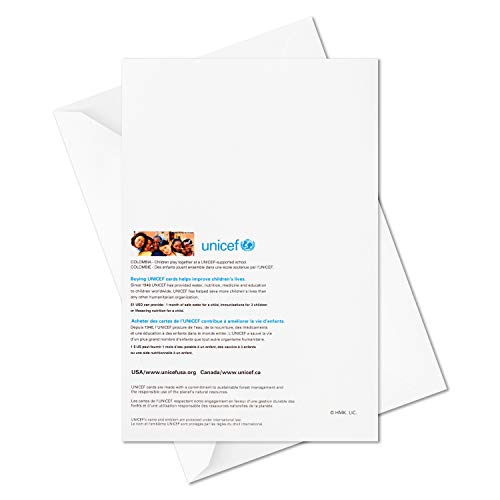 Hallmark UNICEF Boxed Christmas Cards, Peace Joy Love Lettering (12 Cards and 13 Envelopes) (1XPX2015)