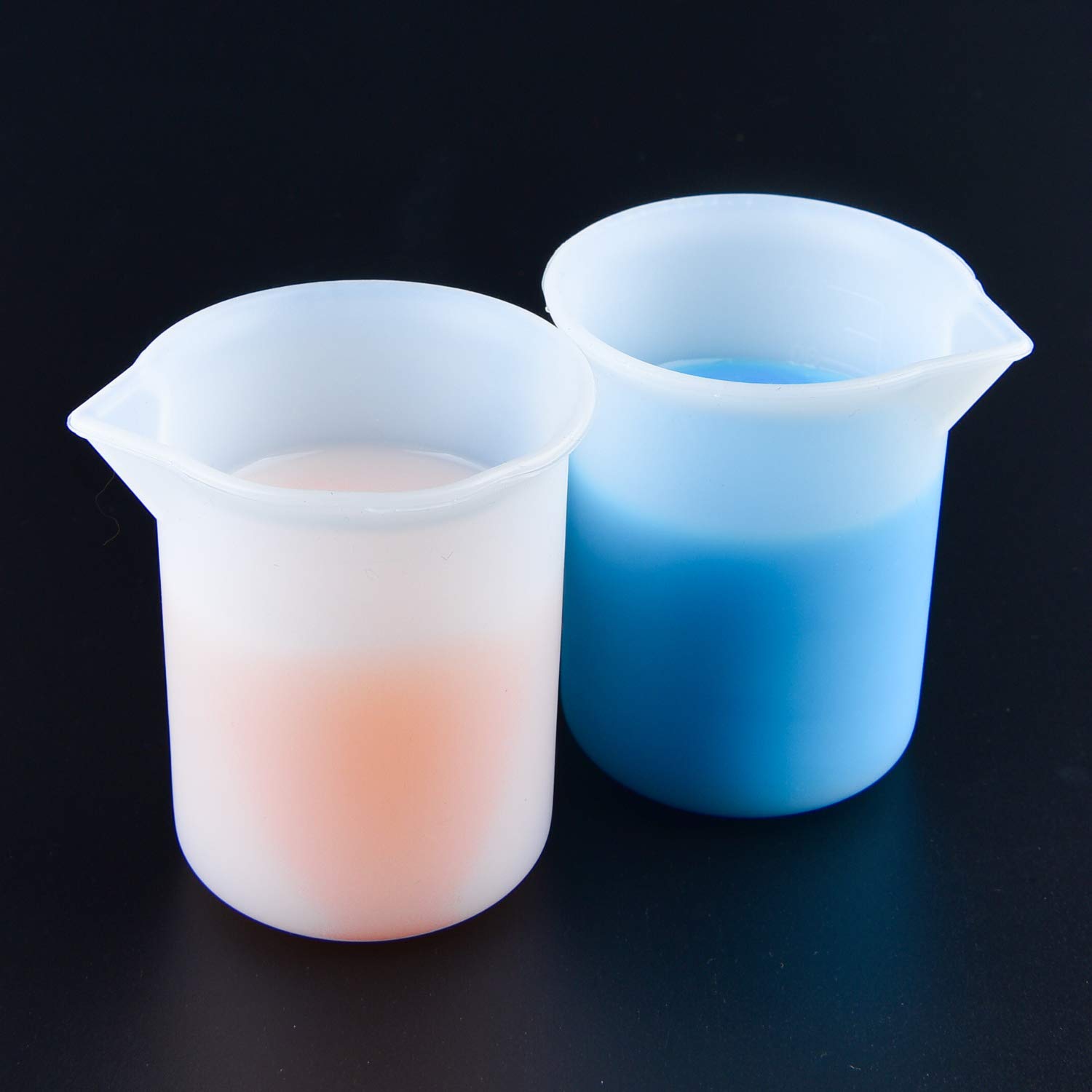 36 Pieces Silicone Resin Mixing Cups Kit- 100ml Silicone Measuring Cups, Silicone Mixing Cups, Transfer Pipettes, Finger Cots, Silicone Stir Stick and Silicone Mat for Art Making Handmade Craft