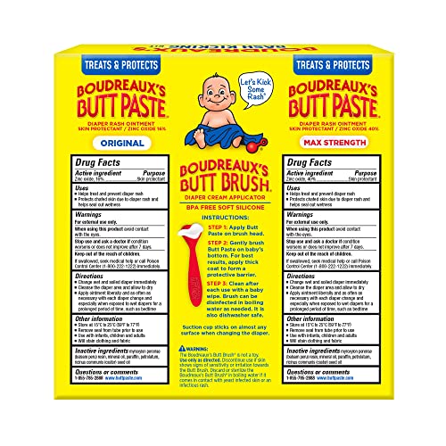 Boudreaux's Butt Paste Complete Rash Kicking Kit, Diaper Rash Cream Ointments for Baby & Applicator