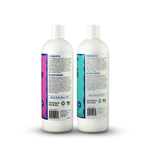Earthbath Ultra-Mild Puppy Shampoo and Oatmeal & Aloe Conditioner Grooming Bundle, Best Shampoo and Conditioner for Puppies, Made in USA - 16 Oz