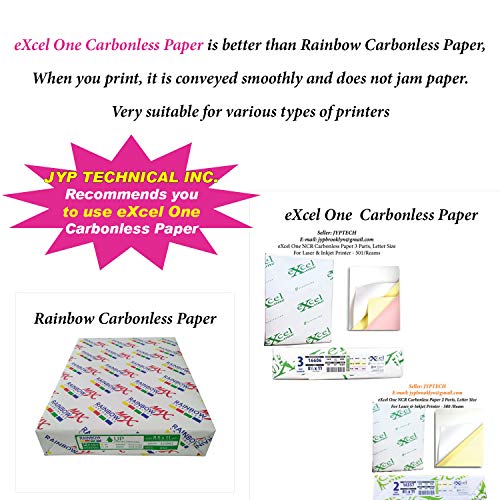 Carbonless Paper 2-part 1 Ream / 500 Sheets (250 Sets) Bright White / Canary 8 1/2 X 11 by Excel Glatfelter