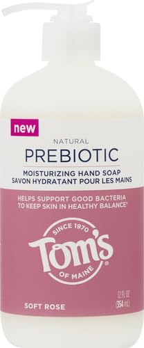 Tom's of Maine Prebiotic Moisturizing Natural Liquid Hand Soap, Soft Rose, 12 oz.
