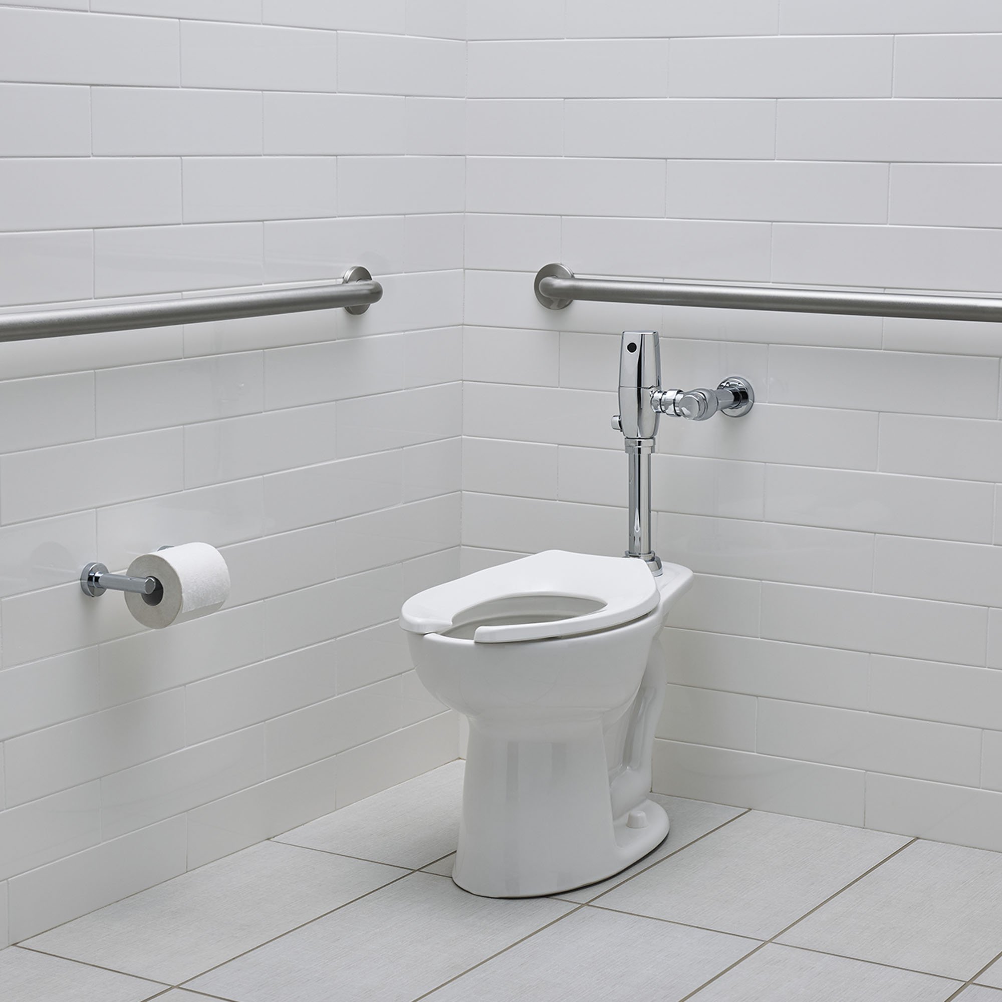 American Standard 5901100SS.020 Heavy-Duty Commercial Toilet Seat, White 2.13 in wide x 9.25 in tall x 17.88 in deep