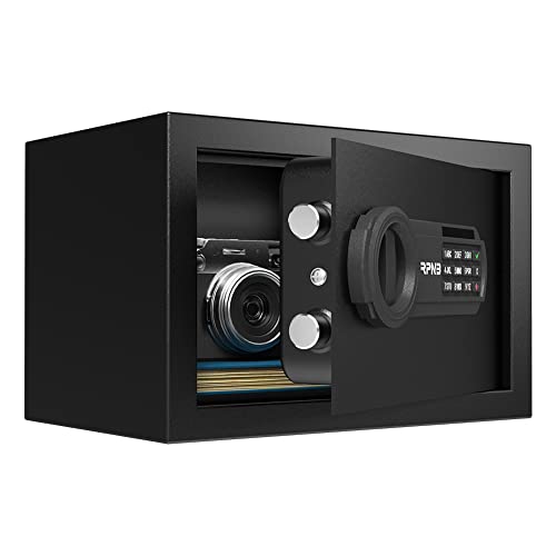 RPNB Deluxe Safe and Lock Box,Money Box,Digital Keypad Safe Box,Steel Alloy Drop Safe, Keypad Lock,Perfect for Home Office Hotel Business Jewelry Gun Cash Use Storage