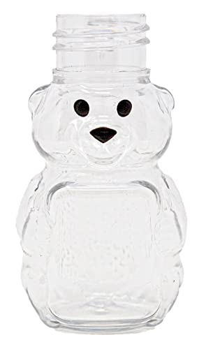 Clearview Containers | 2 Ounce Honey Bears with Screw Top Lid | Red, 24 Pack | Perfect for Holidays, Baby Shower Gifts, Beekeeping, Honey Dispensing