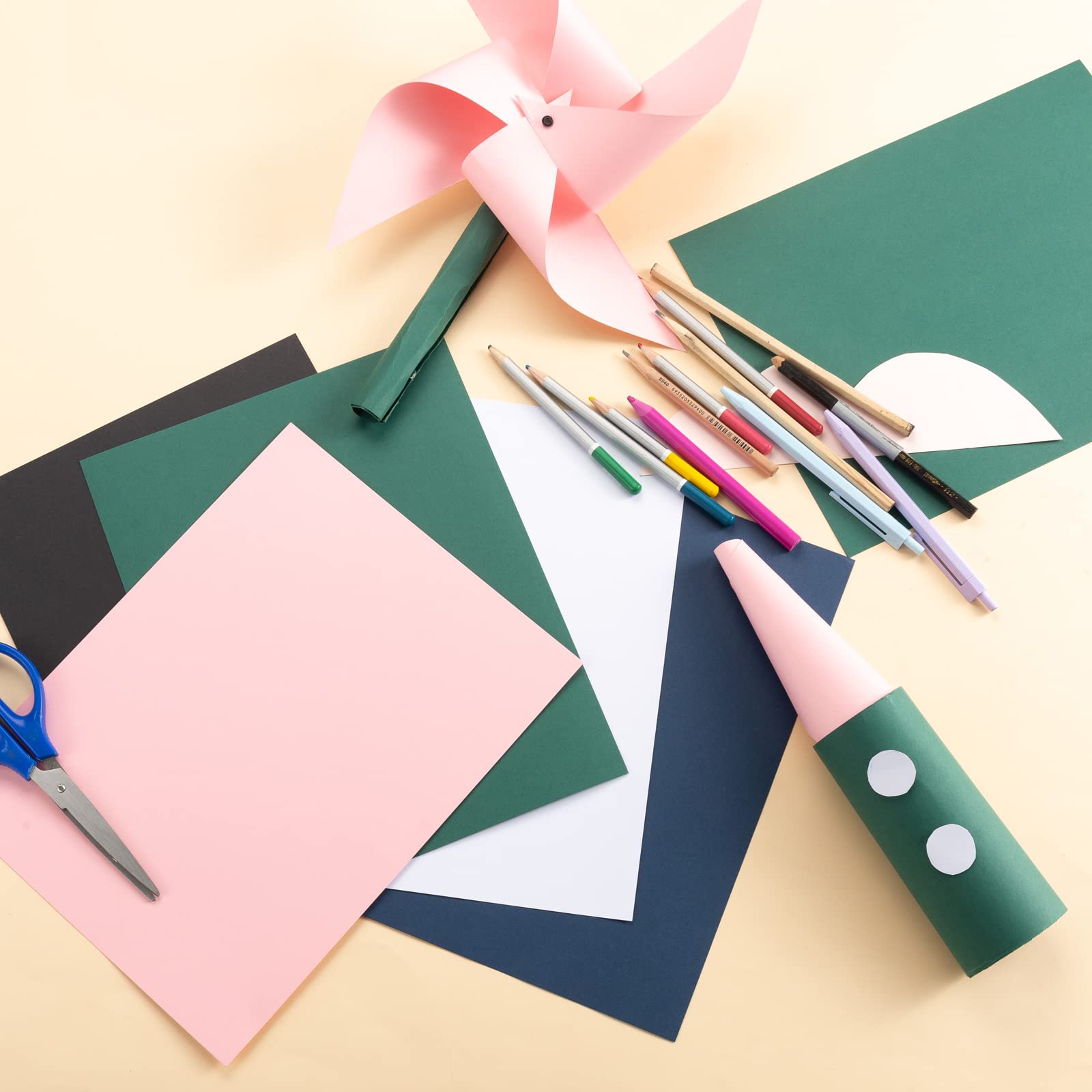 30 sheets Cardstock Paper 8 1/2 x 11 Inches for Crafts and Invitations (Christmas Green Red)
