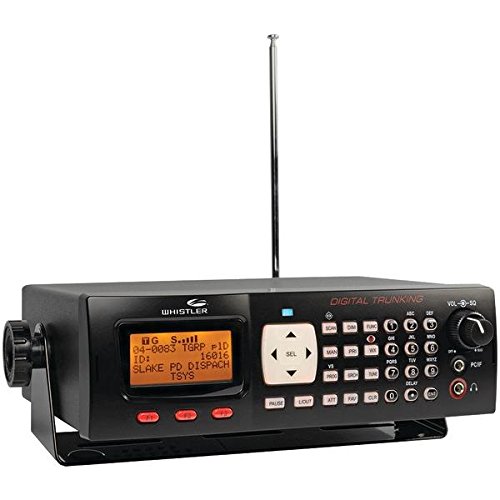 Whistler WS1065 Desktop Digital Scanner Bundle with RoadPro RPSP-15 Universal CB Extension Speaker with Swivel Bracket, 2-3/4 x 4-1/2", Black