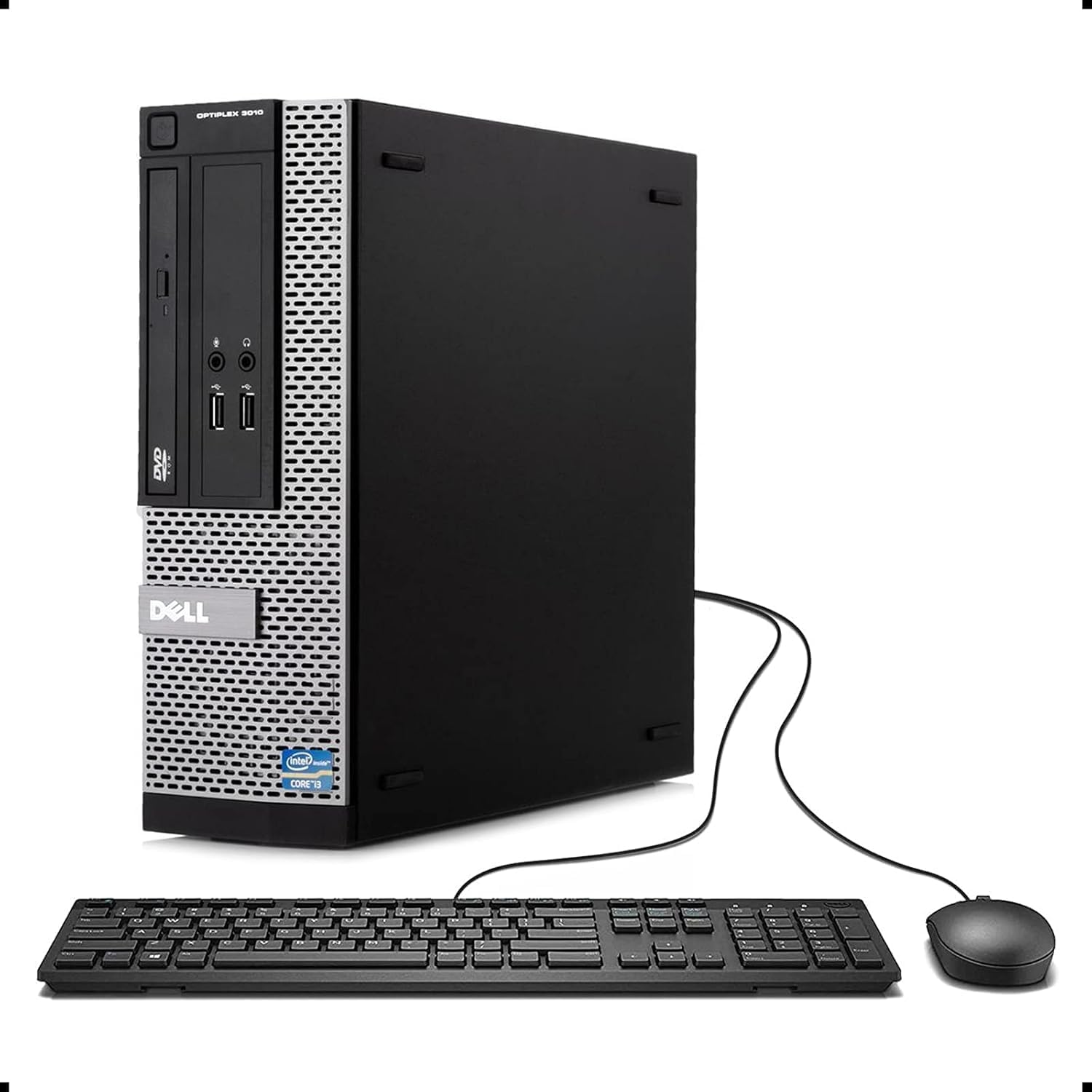 Dell Optiplex 3010 Desktop Computer Tower PC, Intel Core i5 3.1GHz, 8 GB Ram, 256 GB SSD, HDMI, WiFi, DVD-RW Windows 10 Pro Dual Monitor Support (Renewed)