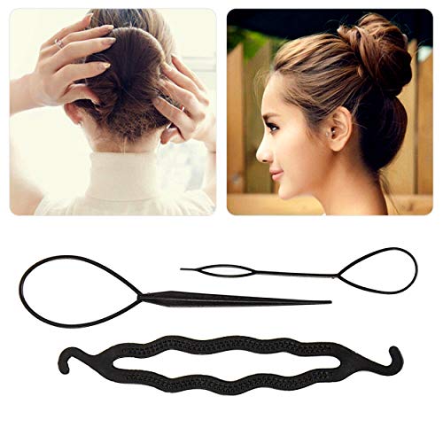 MeetFavorite Topsy Tail Hair Styling Tool ,Hair braiding tool,Hair Styling Accessory(19P) Blue