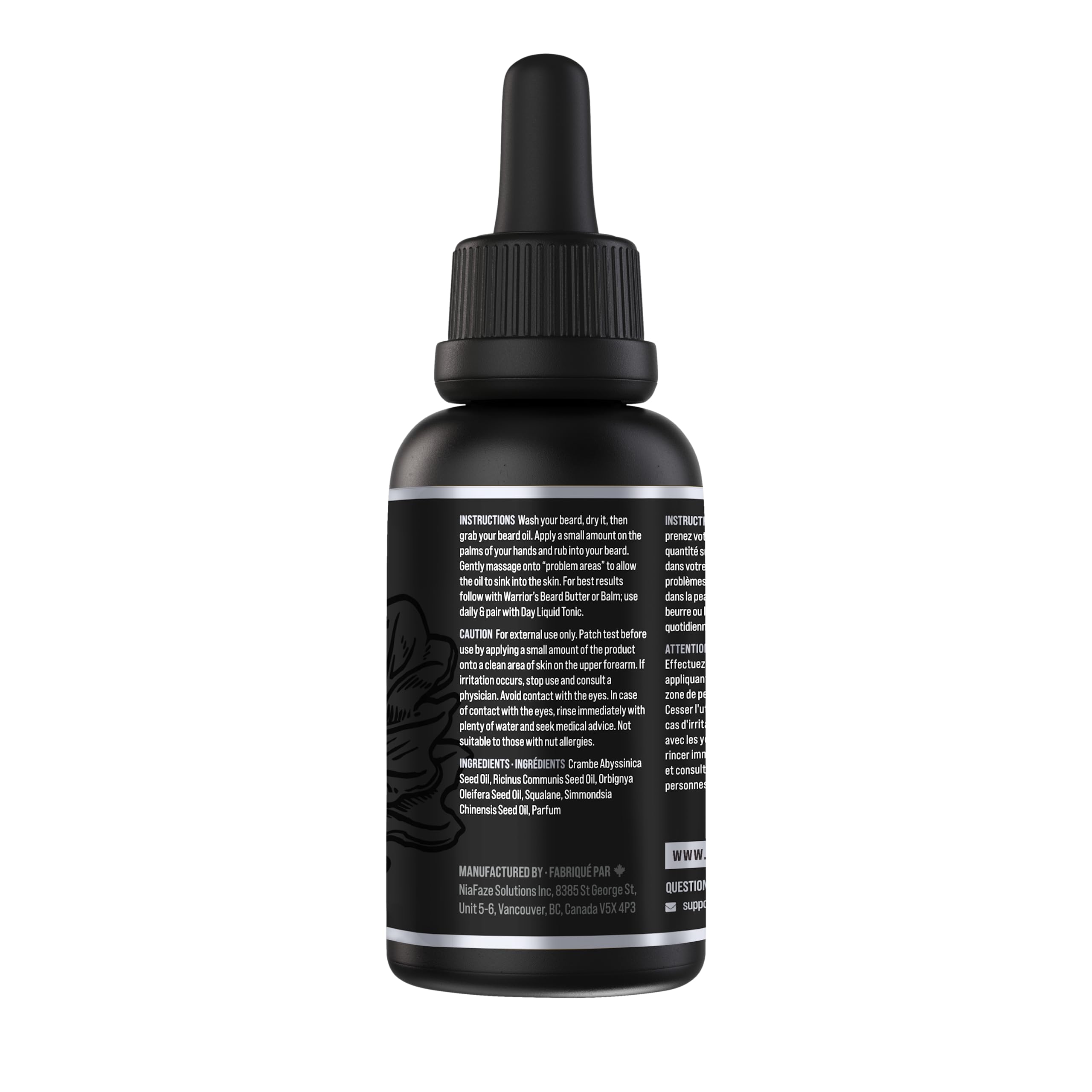 The Beard Struggle - Beard Oil for Men - Natural Blend for Softens, Moisturizing, & Healthier Beard Growth - Viking Storm Night Liquid Silver Elixir - Vegan-Friendly Beard Growth Oil (1 Fl oz)