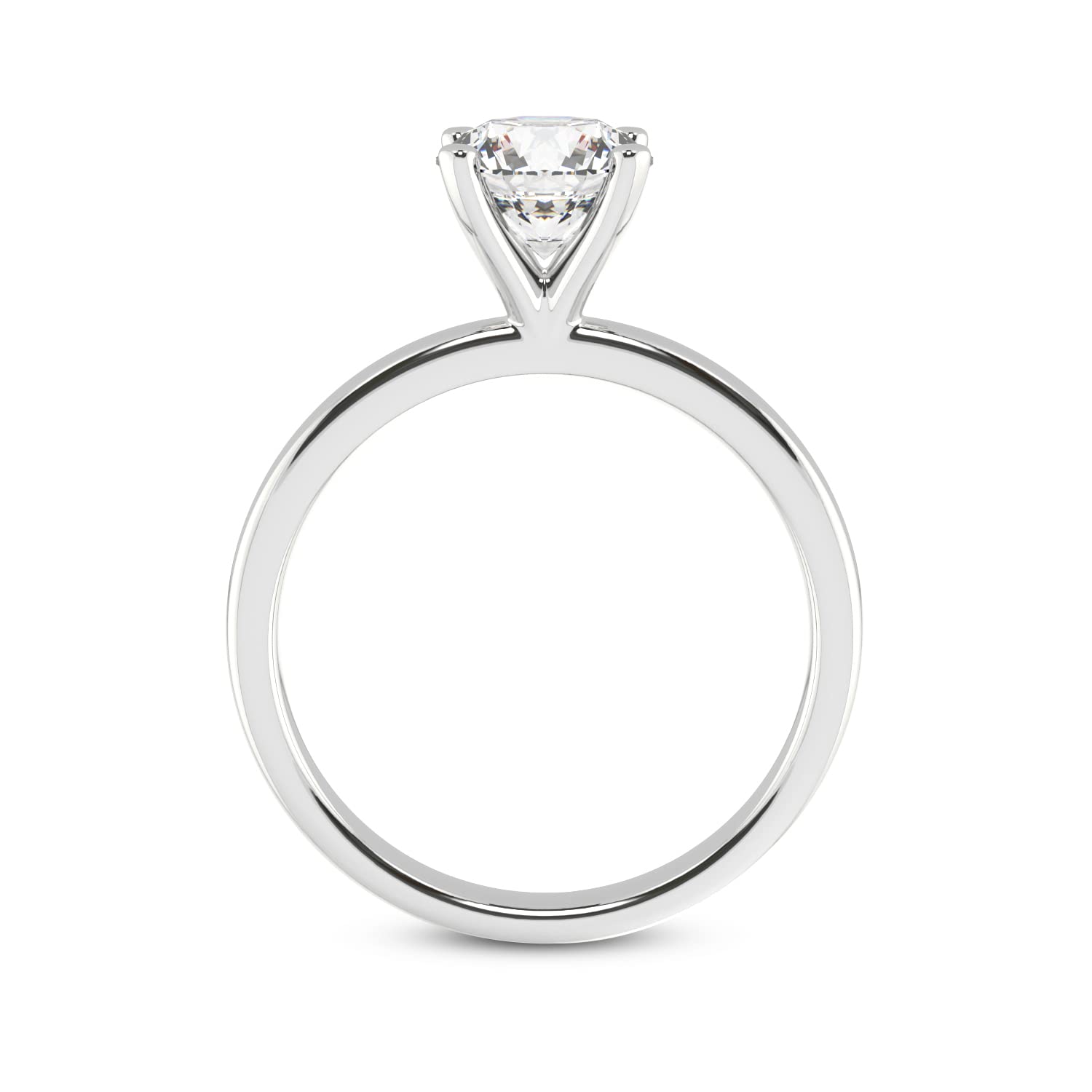 3 cttw | IGI Certified Oval Shape Lab Grown Diamond Engagement Ring | 14K Or 18K in White,Yellow,Rose Gold | Four-Prong Solitaire Diamond Engagement Ring | FG-VS1-VS2 Quality | Friendly Diamonds
