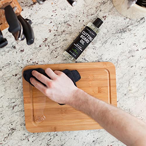 Caron & Doucet - Cutting Board & Butcher Block Conditioning Oil & Wood Finishing Wax Bundle | 100% Plant-Based & Vegan, Best for Wood & Bamboo Conditioning & Sealing | Does NOT Contain Mineral Oil!