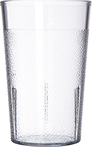 CFS 55018107 Stackable ShatterResistant Plastic Tumbler, 5 oz., Clear (Pack of 6)