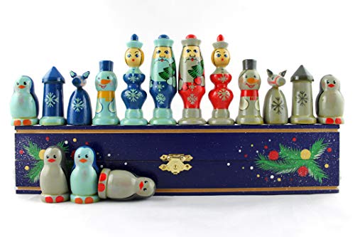 Chess for Kids - Christmas Chess Board for Kids - Childrens Games - Wizard Chess Set for Kids