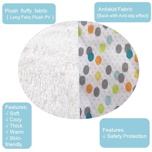 Little Grape Land Baby Play Mat for Floor, Tummy Time Mat & Fox Nursery Rug, Baby Floor Piano Play Mat Gym Activity Plush Padded Play Mat Infant, Foldable & Machine Washable