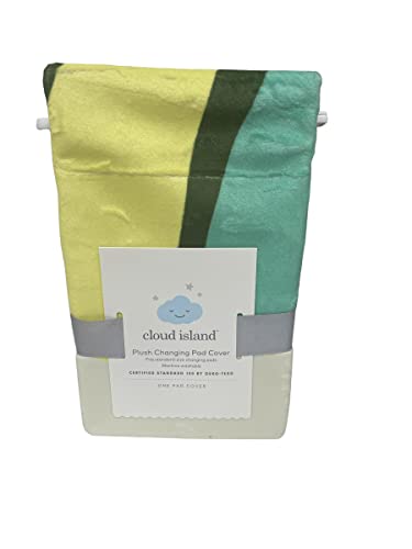 Cloud Island Plush Changing Pad Cover - Rainbow Print