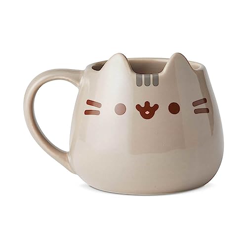 Enesco Name is Mud âPusheen Sculpted Mug, 1 Count (Pack of 1), Multicolor