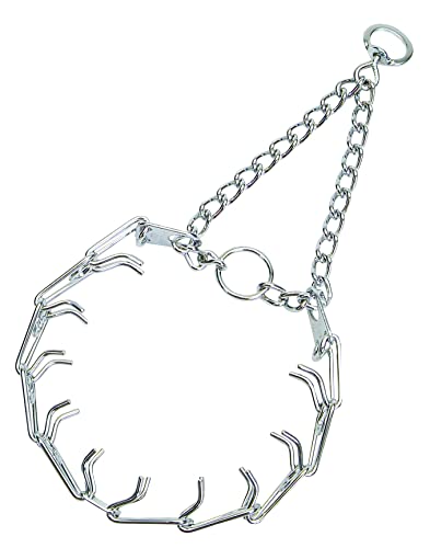 Herm SPRENGER Ultra-Plus Prong Dog Training Collar,  3.0 mm x 18" Neck Size, 3.0 mm x 20" Chain Length, Steel Chrome Plated Dog Prong Collar, Pinch Collar for Dogs, Dog Correction Collar