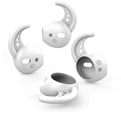 Ear Hooks [8 pairs] Covers for Apple AirPods 1 & 2 or iPhone Wired Headphones, Earphones, Earbuds