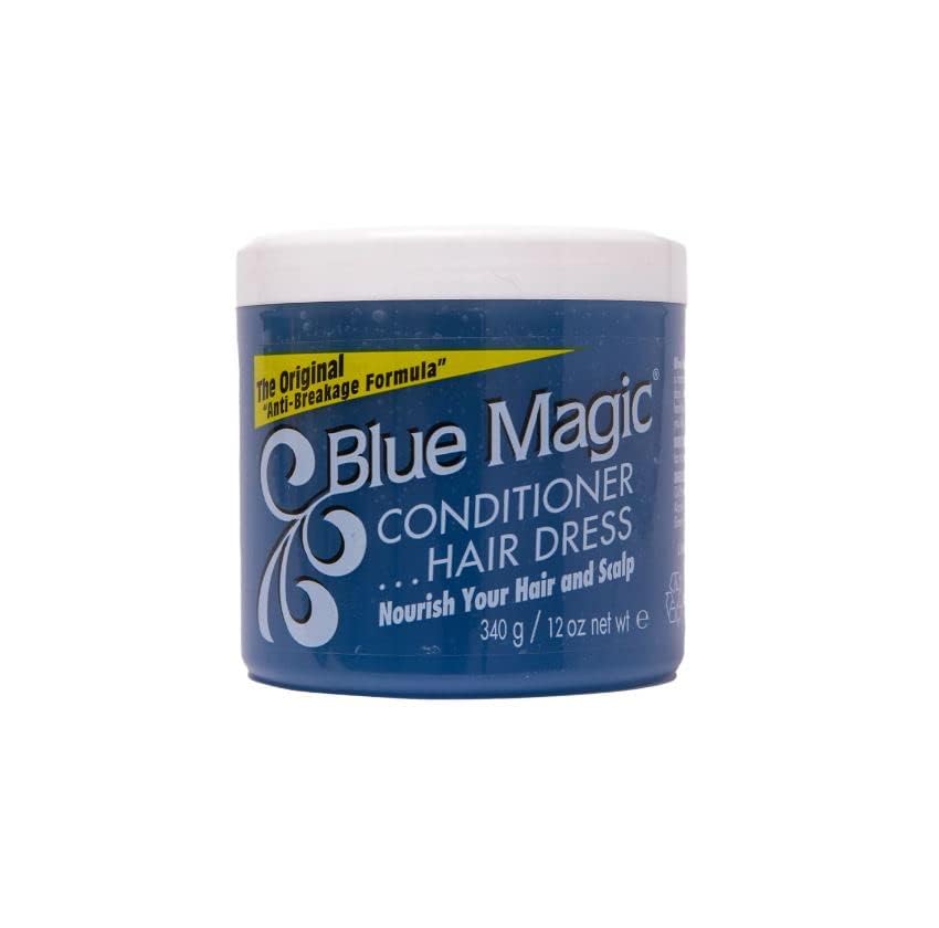 Blue Magic Conditioner Hairdress 12 Ounce Jar (354ml) (3 Pack)