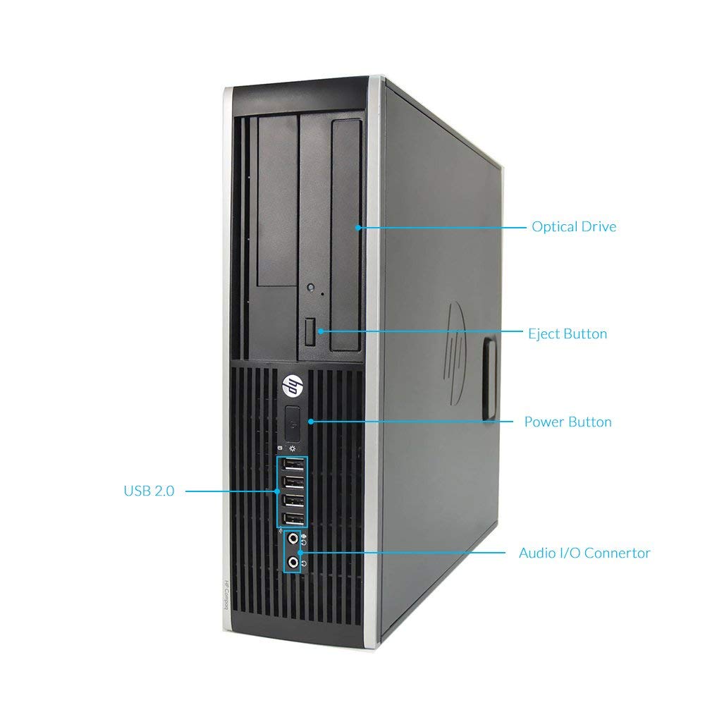 HP Elite 8100 (SFF) Desktop Computer, Intel Core i5, 19 LCD Monitor (Brands May Vary) 8GB RAM, 128GB New SSD, WiFi, Bluetooth, HDMI - Windows 10 Professional (Renewed)