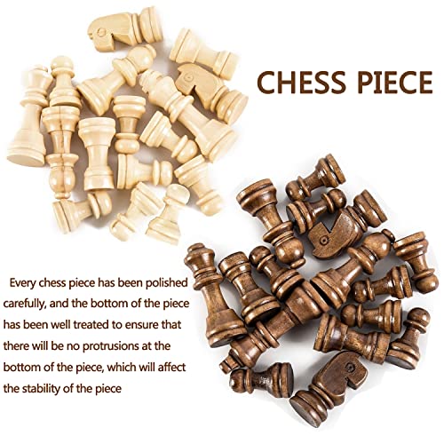 Chess Set,Folding Storage Wooden Chess Board Sets,3 in 1 Chess Board Game for Adults and Kids (Chess,Backgammon,Checkers),Exquisite Wooden Chess Set